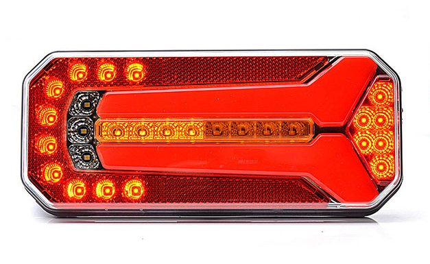 2x Reliable Dynamic LED Rear Tail Lights 12V - 24V Lorry Van